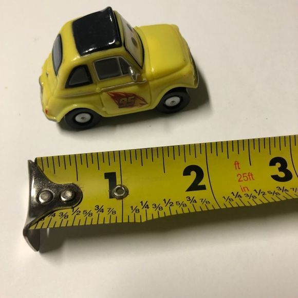 Disney | Toys | Disney Pixar Cars Yellow Fiat Plastic Toy Vehicle ...